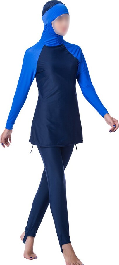 Zhuhaixmy 2 Pieces Muslim Mixed Color Swimwear Islamic Women Modest ...