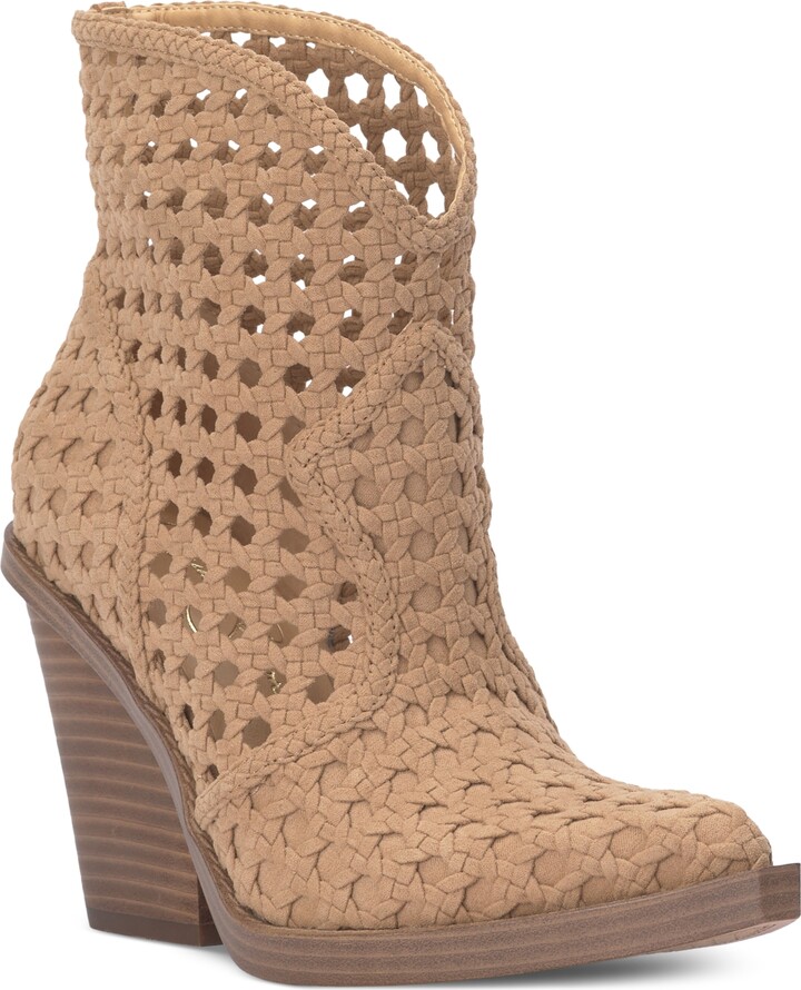 Jessica Simpson Women's Lukkah Caged Wedge Booties - ShopStyle