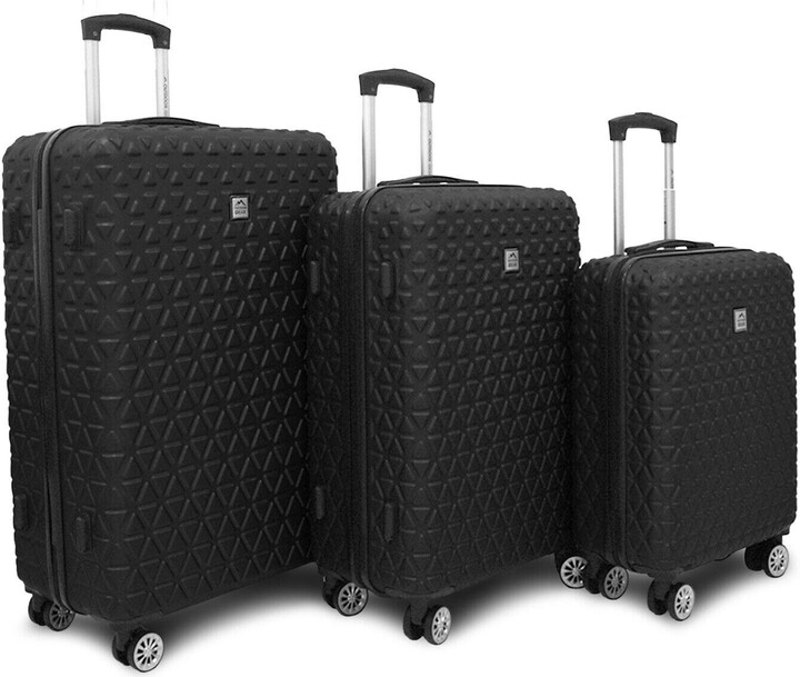 Infinity Leather Hardshell Robust 8 Wheel Luggage Cabin Trolley ...