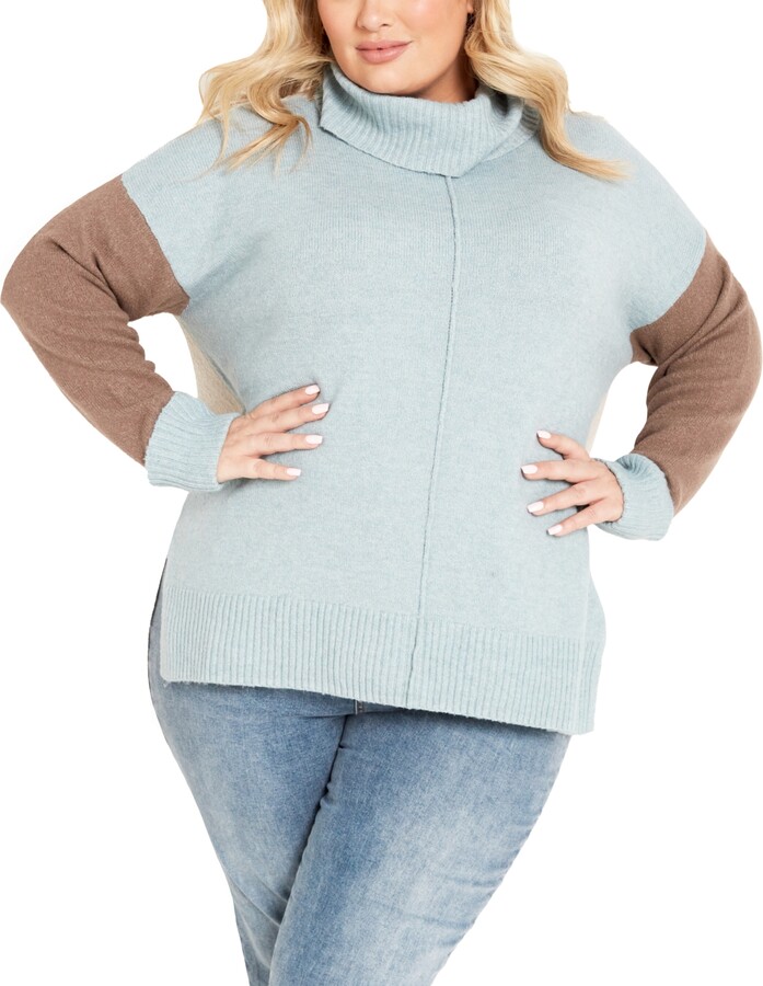 Avenue Plus Size Riley High Low Sweater - ShopStyle