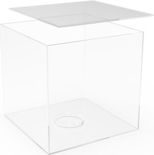 FixtureDisplays 10X10X10" Acrylic Sports Display Case,Fully Assembled ...