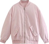 APAFES Womens Oversized Baseball Puffer Jacket Insulated Quilted ...