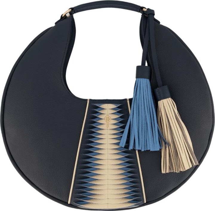 Otrera - Libertas Navy Leather Shoulder Bag - ShopStyle