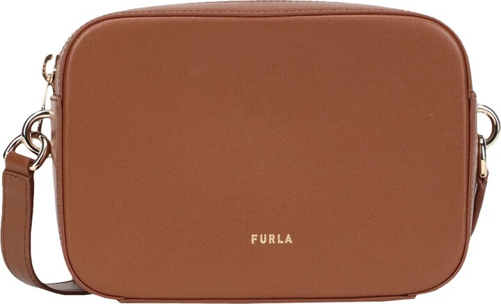 Furla Block Mini Crossbody Cross-body Bag Brown - ShopStyle