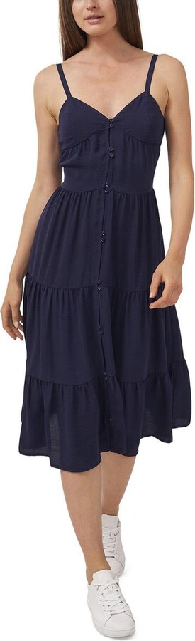 Riley & Rae Womens Tiered Gauze Midi Dress - ShopStyle