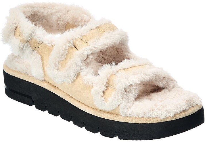 Stuart Weitzman Zoe Lift Chill Suede Sandal - ShopStyle