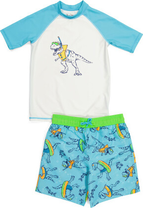 TJMAXX Boy Dinosaur Rash Guard Swim Trunk Set - ShopStyle