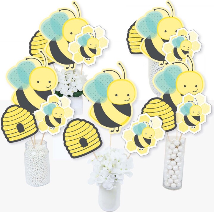 Big Dot Of Happiness Honey Bee - Baby Shower or Birthday Centerpiece ...
