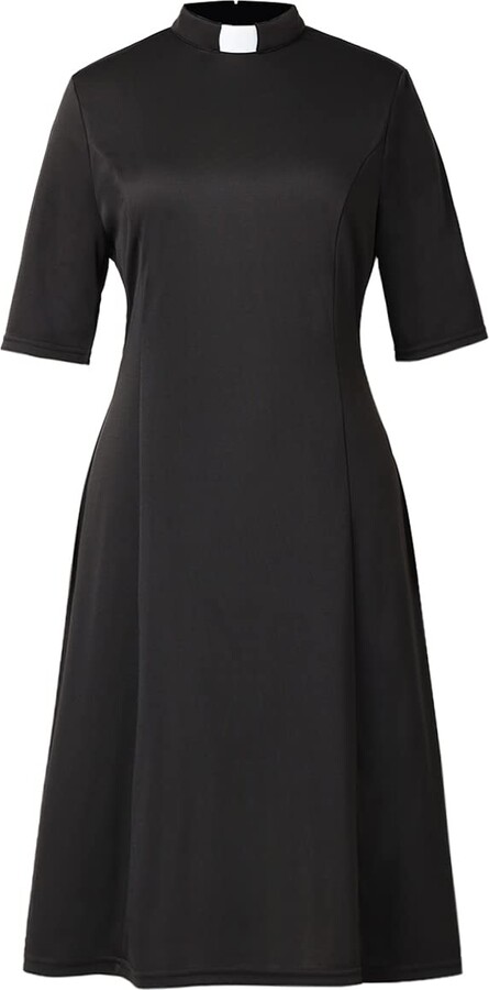 CAMDOM Church Dress for Women Summer Priest Costume Catholic Clergy ...