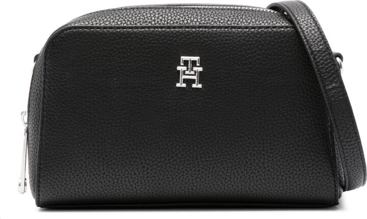 Tommy Hilfiger Logo-Plaque Grained-Texture Crossbody Bag - ShopStyle