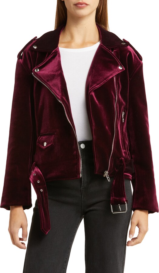 Blank NYC Velvet Moto Jacket - ShopStyle