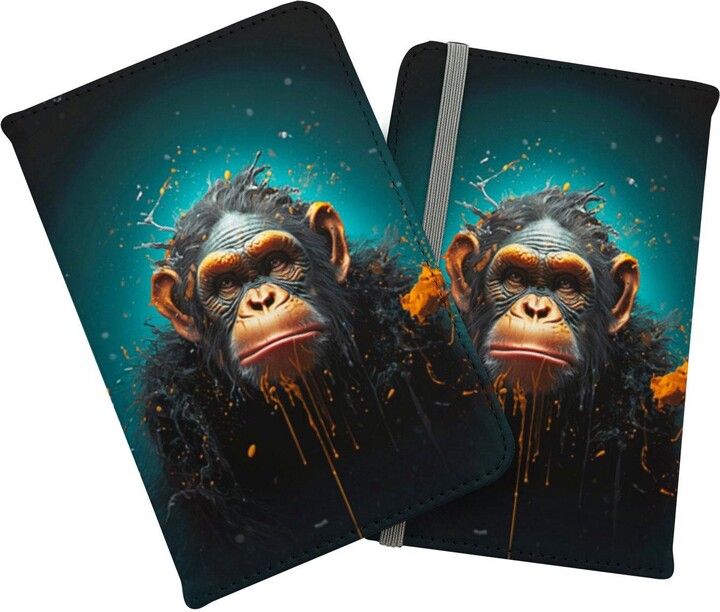 Warren Reed - Designer Monkey Face Splashart Blue Passport Cover ...