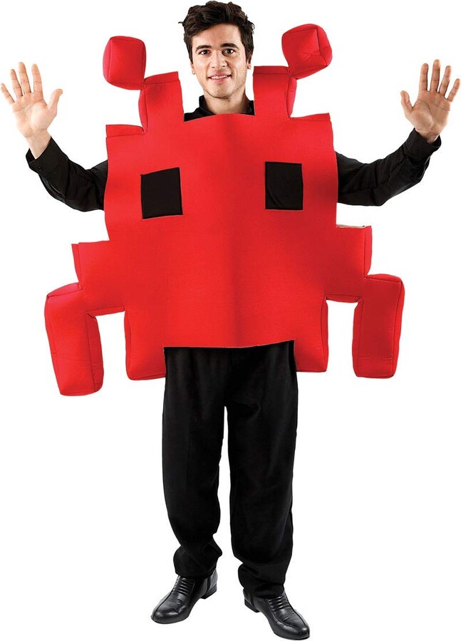 ORION COSTUMES Unisex Red Space Arcade Game Character Fancy Dress ...