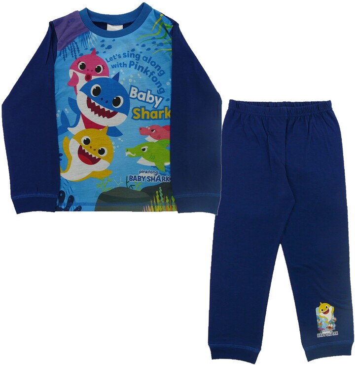 Pinkfong Baby Shark Sing Along Boys Pyjamas 18-24 Months. Blue - ShopStyle