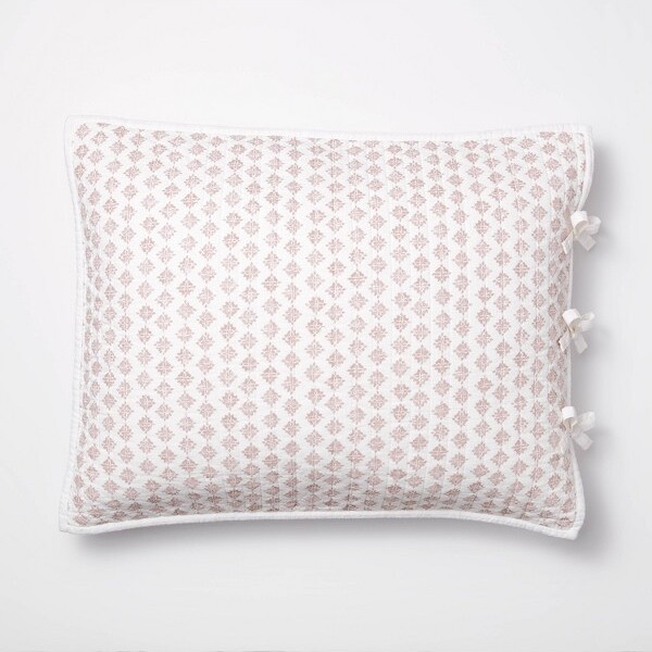 Threshold designed w/Studio McGee Decorative Border Cotton Slub Wood ...