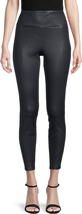 Theory Yoke Lamb Leather Leggings - ShopStyle