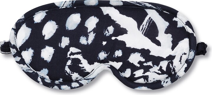 Moon + Mellow - Leopard Navy Eye Mask - Blue - ShopStyle Sleepwear