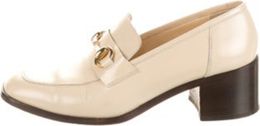 Gucci 1955 Horsebit Accent Leather Loafers - ShopStyle