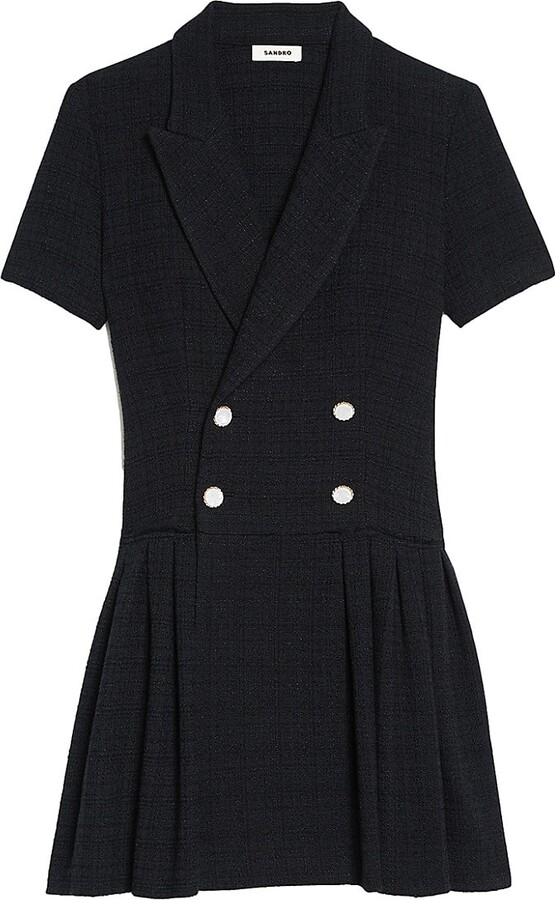 Sandro Rosa Short Tweed Coat Dress - ShopStyle
