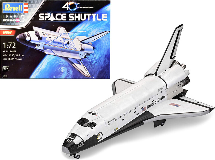 Level 5 Model Kit NASA Space Shuttle 40th Anniversary 1/72 Scale Model by Revell - ShopStyle ...