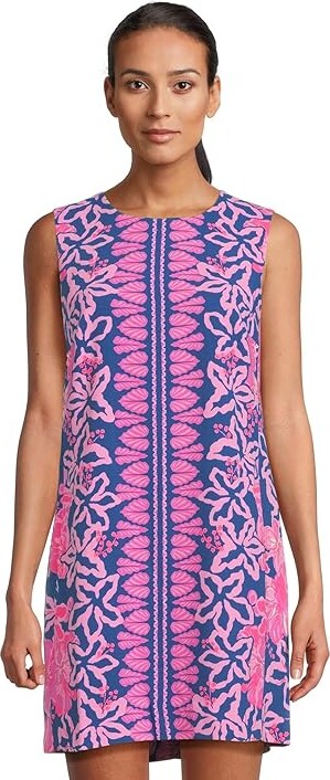 Lilly Pulitzer Edita Shift Women's Dress Starlight Navy Once