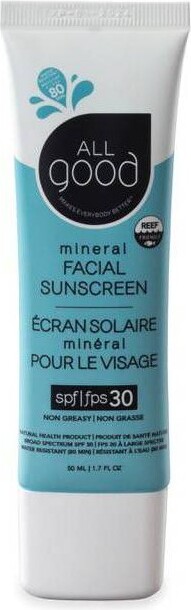 All Good Mineral Facial Sunscreen Lotion - SPF 30 - 1.7 fl oz ...