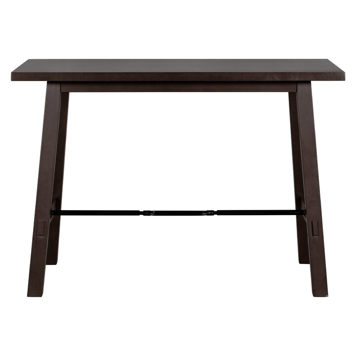 TONWIN Counter Height Dining Table Wood & Metal Dining Table for Small ...
