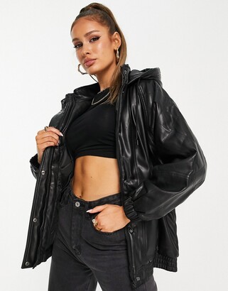 ASOS Women's Leather & Faux Leather Jackets | Shop the world’s largest ...