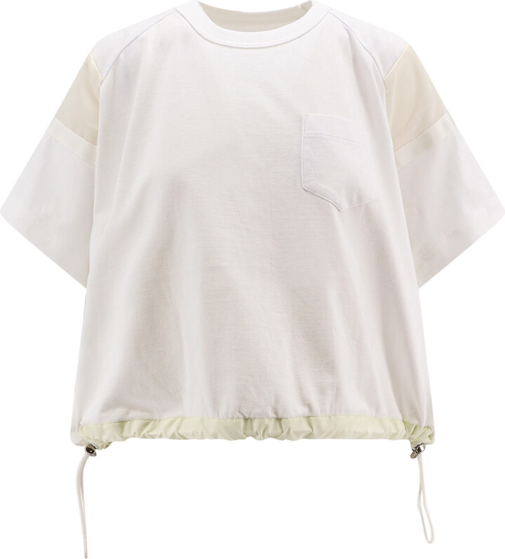 Sacai Draw Stringed Hem T-shirt - ShopStyle