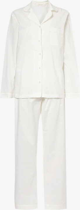 The Nap CO Womens Coconut Relaxed-fit Cotton-poplin Pyjamas - ShopStyle ...