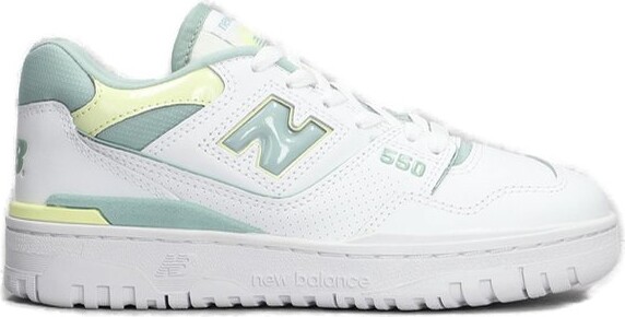 New Balance BB550 Panelled Lace-Up Sneakers - ShopStyle Trainers ...