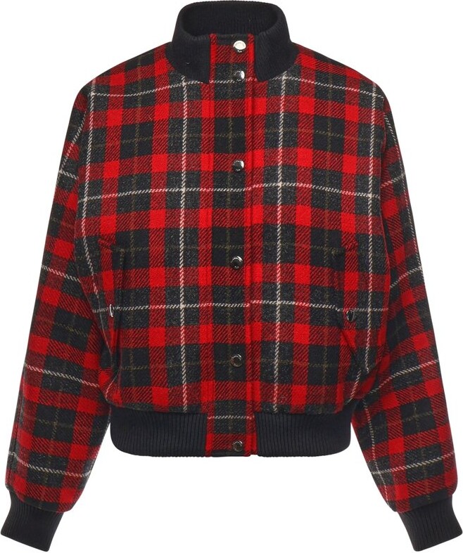 Christian Dior Checked Bomber Jacket - ShopStyle