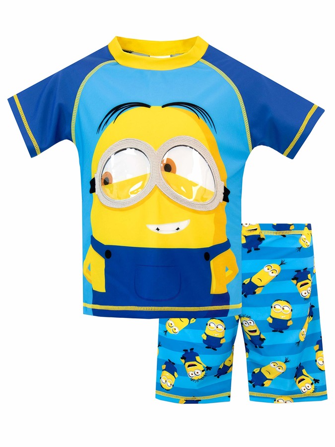 Despicable Me Boys Minions Swim Set Multicoloured Age 9 to 10 Years ...