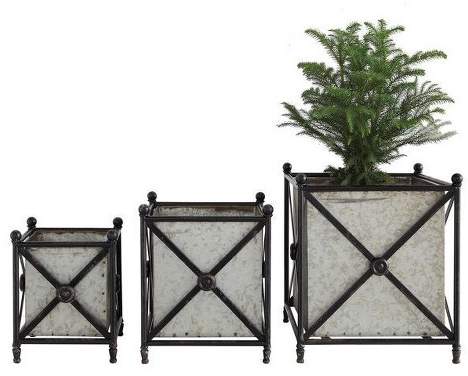3R Studios Metal Flower Boxes with Stands - Set of 3 - ShopStyle Home ...