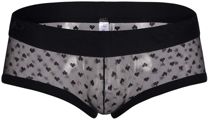 Dominik Men’s Underwear Hipster Boxer Trunks Sheer Mesh See-through ...
