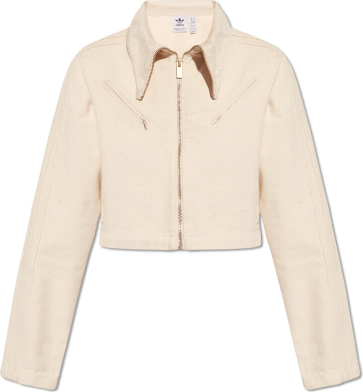 adidas Denim Jacket With Logo, , - Cream - ShopStyle
