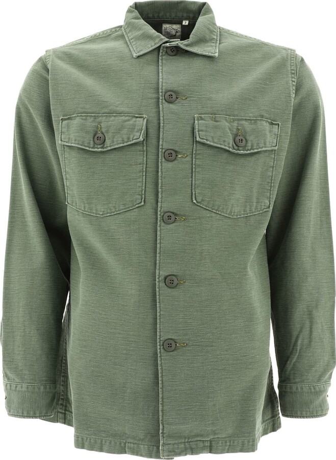 orSlow "US Army" overshirt - ShopStyle Long Sleeve Shirts
