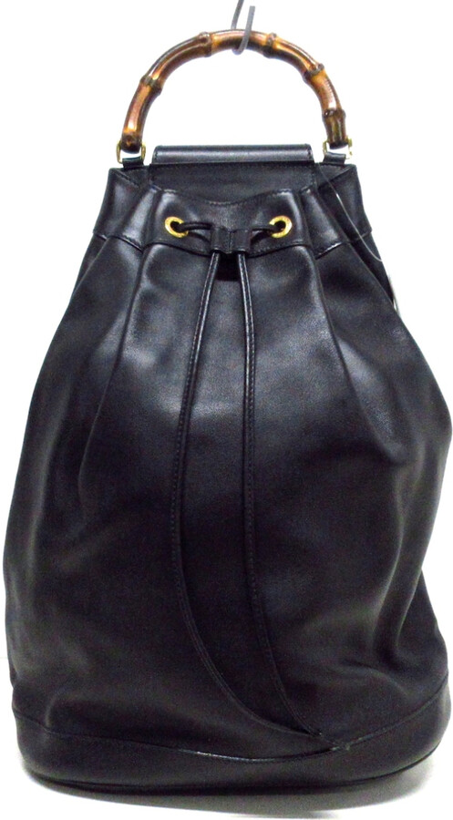 Gucci Bamboo leather backpack - ShopStyle