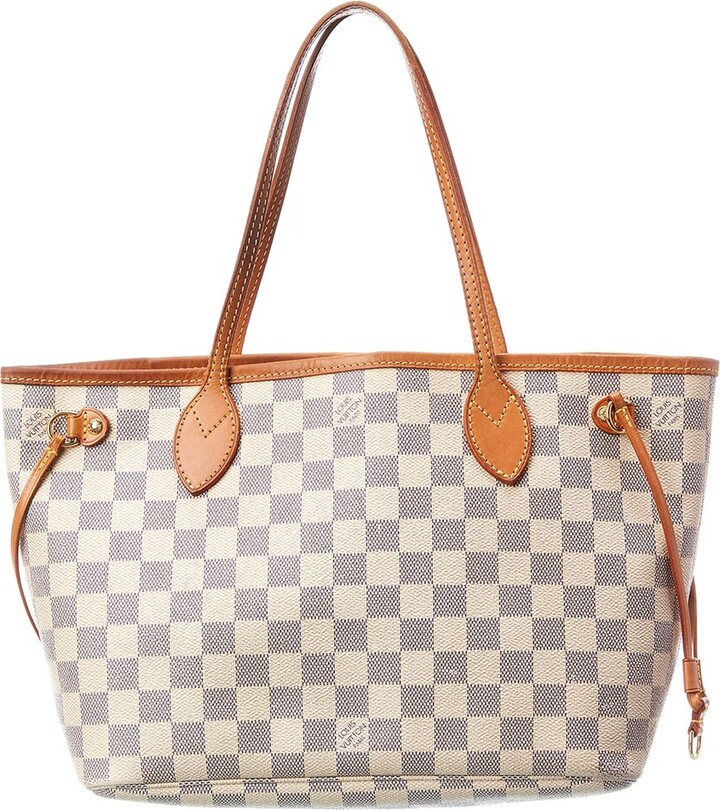 Louis Vuitton Damier Azur Canvas Neverfull PM - ShopStyle Shoulder Bags