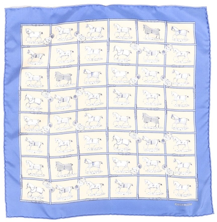 Hermes Racing Horse Print Silk Scarf - ShopStyle Accessories