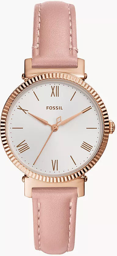 Fossil Women's Daisy Three-Hand, Rose Gold-Tone Stainless Steel Watch ...
