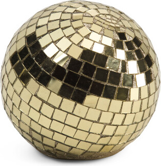 TJMAXX 6In Gold Tone Mosaic Ball Table Top - ShopStyle Winter Decor