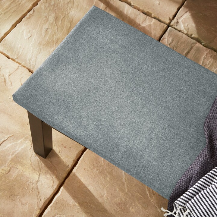 Dunelm Elements Textured Water Resistant Bench Pad Grey - ShopStyle ...