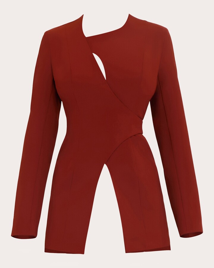 ANDREA IYAMAH Vira Cutout Suit Blazer - ShopStyle