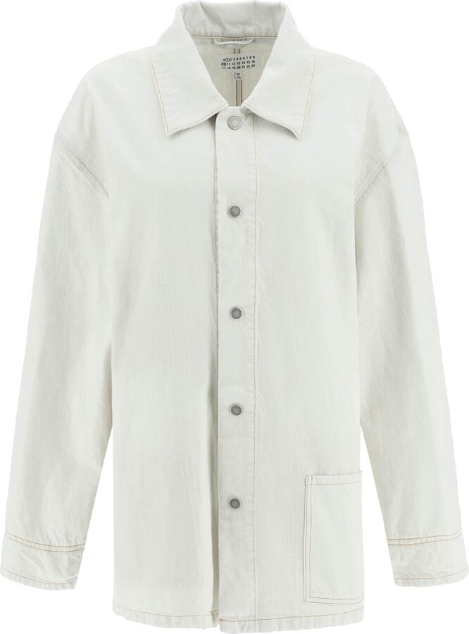 Maison Margiela Maxi Denim Overshirt - ShopStyle Casual Jackets