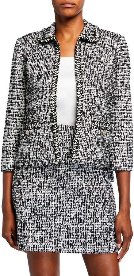 St. John Modern Statement Tweed Blazer - ShopStyle