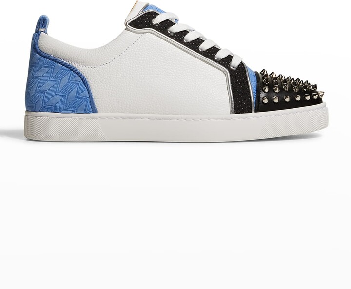 Christian Louboutin Men's Louis Junior Orlato Flat Spike Toe Low-Top ...