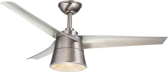 WindRiver 52" Wind River Cylon LED Ceiling Fan in Silver, 3 Blades ...