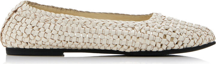 ST. AGNI Macrame Leather Ballet Flats - ShopStyle
