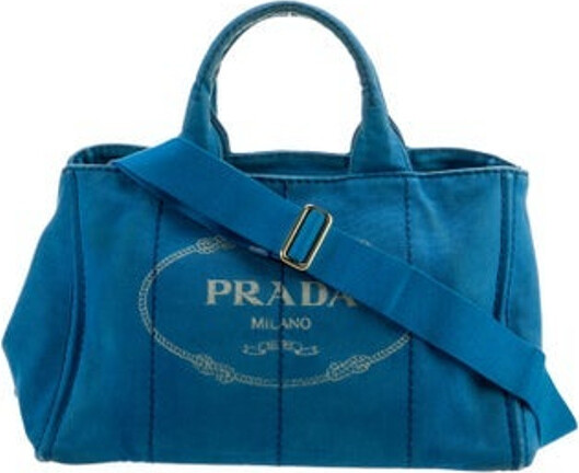 Prada Canapa Logo Tote - ShopStyle